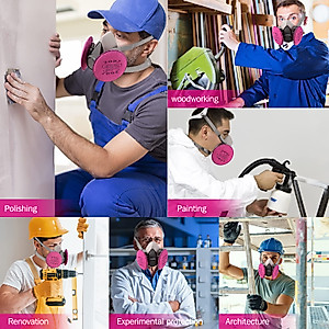 20PCS 2097 Particulate Filter for Respirator,Respirator Cartridge with Activated Carbon Layer for 6200,6502,6800,7502 Respirator Mask,Filters Solid Particulate Matter,Lead Paint,Dust,Asbestos etc.