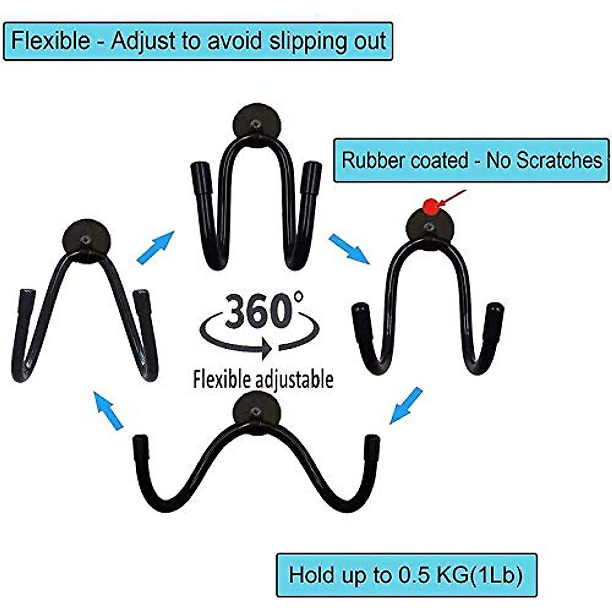 Magnetic Towel Hook Towel Hanger Rack Towel Holder for Kitchen Dish Towels , Hand Towels, Sports Sweat Towels , Gym Towels, Bath Towels, etc. - Hold up to 5 Lb - Strong Magnet - No Towels