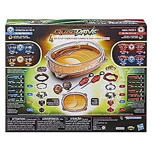 BEYBLADE Burst QuadDrive Cosmic Vector Battle Set - Battle Game Set with Beystadium, 2 Battling Top Toys and 2 Launchers for Ages 8 and Up