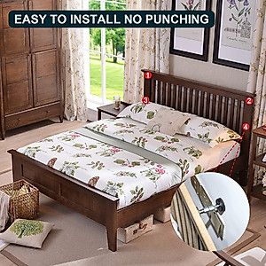 Krisler Adjustable Threaded Bed Frame Anti-Shake Tool, Headboard Stoppers, Bedside Anti Shake Tool for Beds Cabinets Sofas, 4PCs, 30-68mm