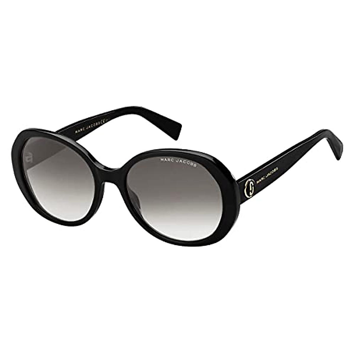 Marc Jacobs MARC 377/S 807 Black MARC 377/S Oval Sunglasses Lens Category 2 Siz