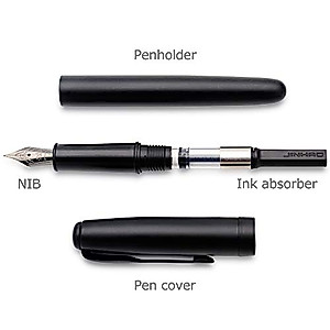 JINHAO 75 HongYun Fountain Pen (Matte Black, Fine Nib)