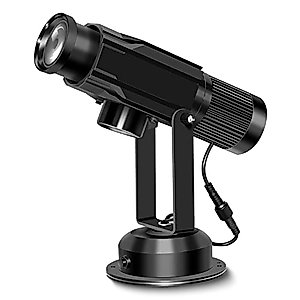 Laulgpoha 30W GOBO Light Projector, High-Definition Custom LED Logo Projector, Rotational GOBO Projector with a Free Glass GOBO Lens, for Indoor Use