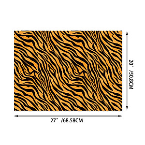 Jungle Safari Animal Print Wrapping Paper Set, 8 Sheets Leopard Animal Print Gift Wrapping Paper 4 Design Jungle Zoo Animal Print Party Supplies for Safari Zoo Birthday Party Supplies 20'' x 27''