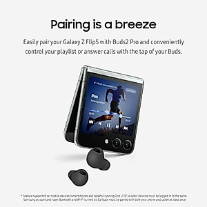 SAMSUNG Z Flip 5 Cell Phone (Mint) + $149.99 Buds 2 Pro (Graphite) 256GB Unlocked Android Smartphone w/Foldable, Compact Design, 12MP Camera, True Wireless Bluetooth Earbuds w/ANC, US Version