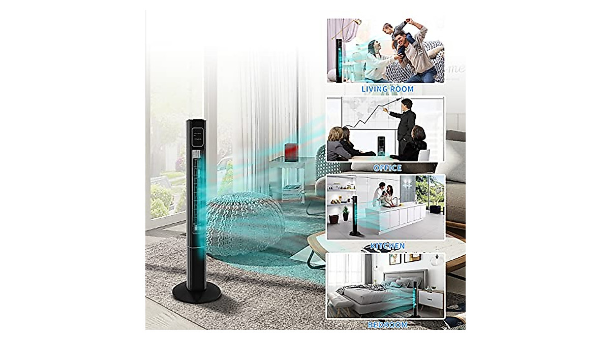 Antarctic Star Tower Fan: Quiet, Powerful & Remote Control