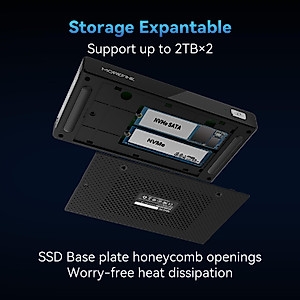 MOREFINE M6 Mini PC, Intel 11th Gen N6000 (up to 3.3GHz) Mini Desktop Computers Windows 11 Pro, 8GB LPDDR4 RAM/256G M.2 NVME SSD, Gaming PC Support WiFi6/ AX201/BT5.2/2.5G Network Port