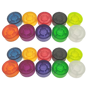 Cheerock Guitar Effect Footswitch Topper, 20Pcs Guitar Pedals Footswich Protection Caps, Multi-colored Guitar Pedal Footswitch Topper Cover for Common Pedal Switches