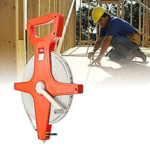 Open Reel Fiberglass Tape Measure, Open Reel Dual Sided Fiberglass Tape Measure for Engineer (330FT(100M))