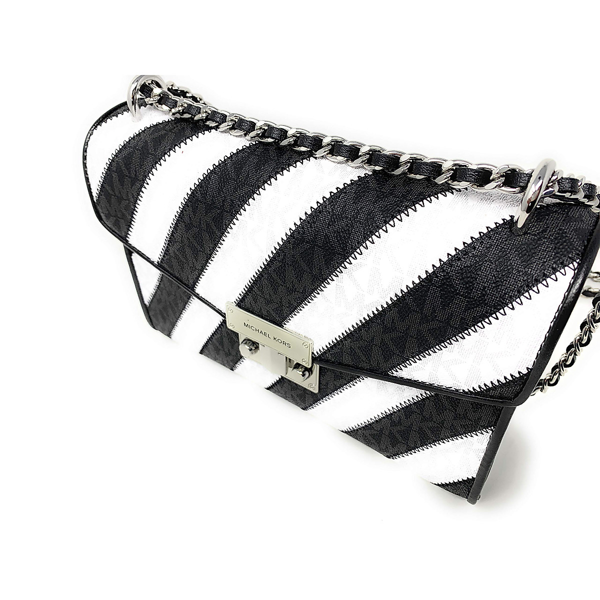 Michael Kors ROSE MEDIUM LEATHER SHOULDER CROSSBODY BAG (Black Multi)