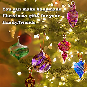 Actvty Christmas Resin Molds Silicone, 2 Pcs Christmas Ornaments Silicone Molds for Epoxy Resin, Christmas Pendant Molds DIY Resin Crafts Jewelry Xmas Decor Gift