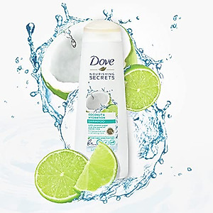 Dove Nourishing Secrets Hydrating Shampoo Coconut and Hydration 6 Count for Daily Use Dry Hair Shampoo With Refreshing Lime Scent 12 oz