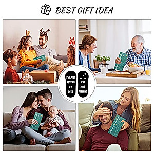 ModernStyle Birthday Christmas Gifts for Dad Men Husband Grandpa Women Grandma Ideas I‘m Not Sleeping I’m Just Resting My Eyes Funny Socks-L