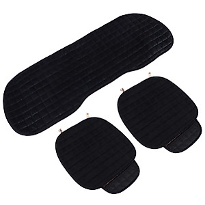 Garneck 3Pcs Car Seat Cushion Set Winter Seat Cover Car Seat Protector Breathable Car Seat Mat for Home Office Car