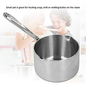 Fnggd Stainless Steel Hot Milk Pot,Double Boilers For Stove Top,Stainless Steel Saucepan,Butter Melting Pot,Butter Pan for Chocolate Simmered Sugar Cheese Butter