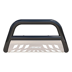 ARIES B35-4001 3-Inch Black Steel Bull Bar, No-Drill, Select Avalanche, Silverado, Suburban, Tahoe, Sierra, Yukon, XL