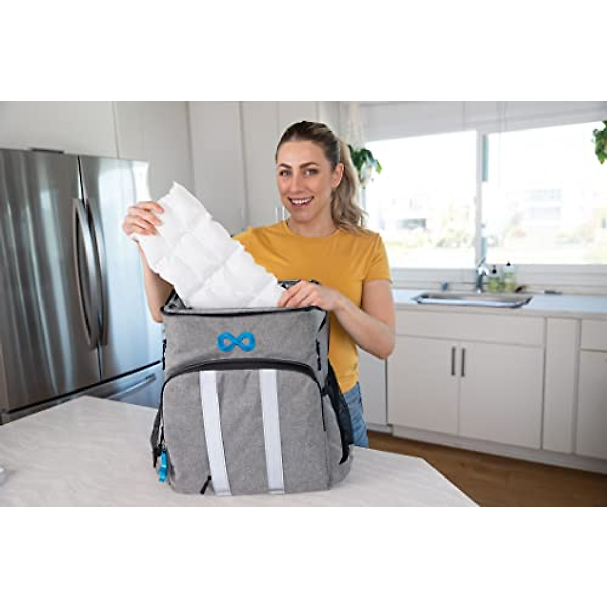 Nice Packs Dry Ice for Coolers – Lunch Box Ice Packs – Dry Ice for Shipping Frozen Food – Ice Packs for Kids Lunch Bags – Reusable Ice Packs – Long Lasting - Flexible