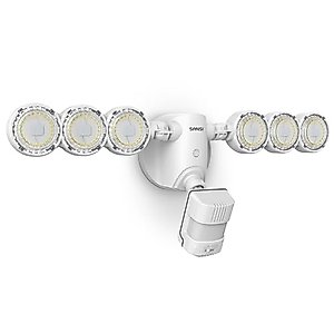 SANSI 45W Motion Sensor Outdoor Light 6000LM Flood Lights Outdoor., 5000K Dusk to Dawn Security Light,4 Modes,320°Wide Angle Illumination for Garage Yard Patio Bright Pro Series Wired Not Solar