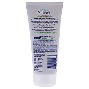 St. Ives Gentle Smoothing Face Scrub and Mask Oatmeal, ONE , 6 oz