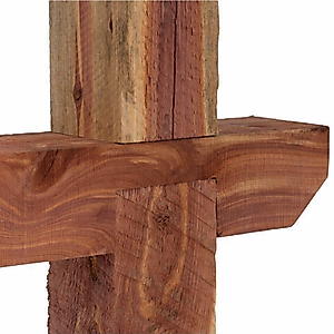 Architectural Mailboxes DPKX00AM Deluxe Drive-in Post, Aromatic Cedar