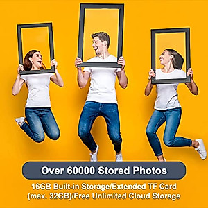 10.1-Inch Digital Photo Frame WiFi Digital Picture Frame - Fullja Photo Album, Full Function, 16GB, 1080P, HD Touch Screen, Instantly Share Photos/Videos via VPhoto APP, Email, Unlimited Could Storage