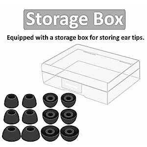 6 Pairs Galaxy Buds 2 Pro Ear Tips Buds Eartips, S/M/L Replacement Soft Silicone Rubber Flexible Gel Earbuds Earplug Fit in Case Compatible with Samsung Galaxy Buds 2 Pro 2022 Release - Graphite