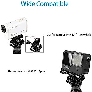 Jaws Flex Clamp Smartphone Mount with Adjustable Gooseneck（13 Sections） Compatible with iPhone Samsung,and GoPro Hero 9,8,7,6,5,4,, 3+, 2, 1, DJI Osmo Action Camera Mounts and Most Action Cameras