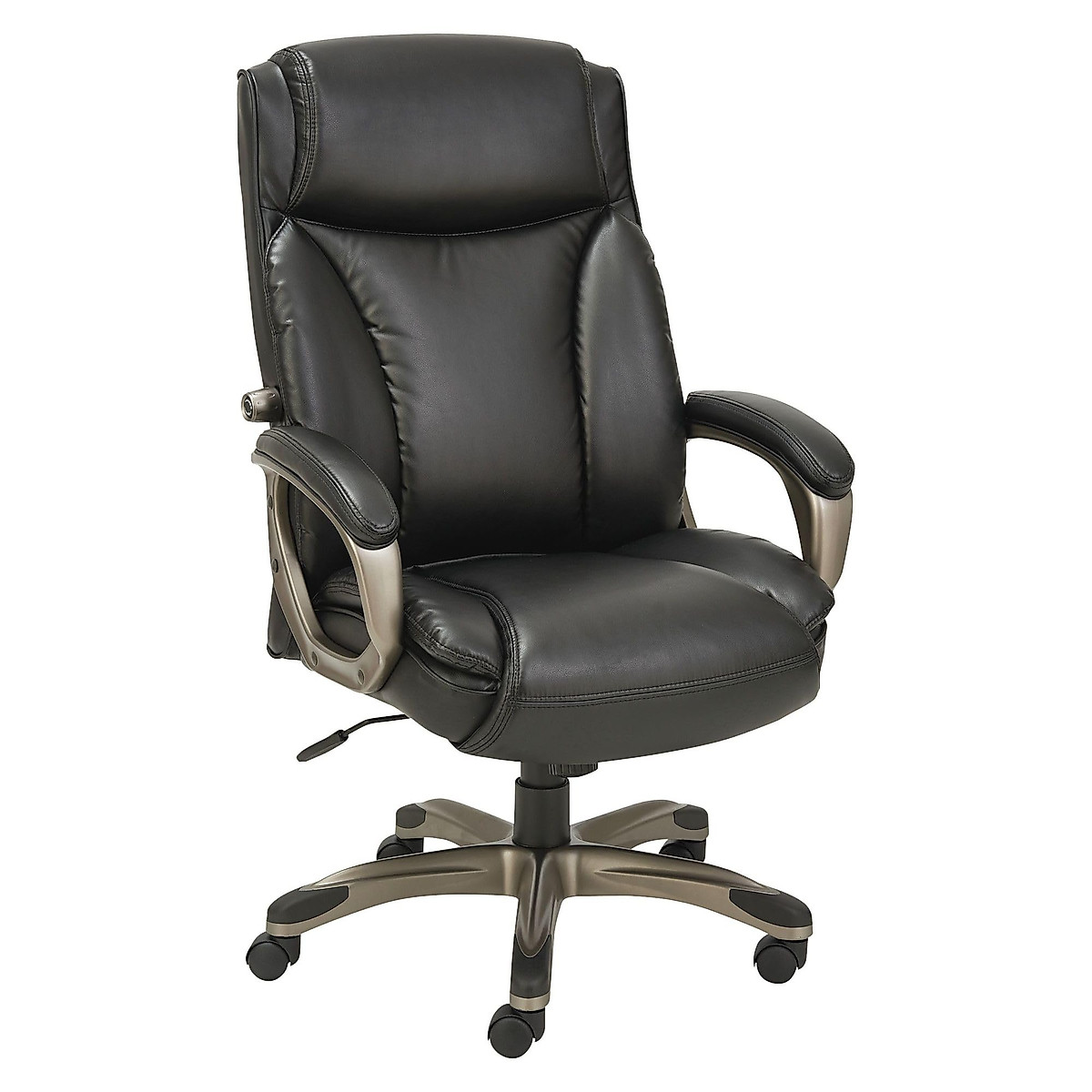 Alera ALEVN4119 Alera Veon Series Executive Highback Leather Chair, Coil Spring Cushioning,black