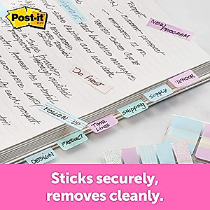 Post-it Pattern Flags, 60/On-The-Go Dispenser.47 in, Gradient Pattern Collection (682-GRDNT)