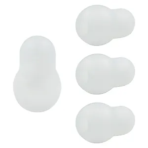 Hitefu 4PCS Stethoscope Ear Tips Replacement Silicone Earbuds, Universal Silicone Earplugs for Stethoscope, Stethoscope Spare Parts, Transparent