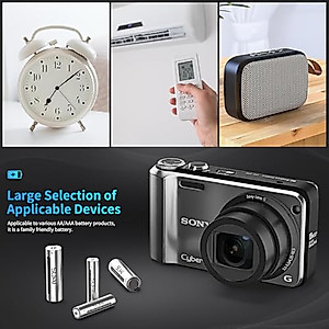 SUKAI Rechargeable AA Batteries 2800mAh High Capacity 1.2V, Per Charged Ni-MH AA Batteries Low Self Discharge NiMH Double A Battery - 12 Count