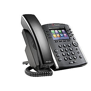 Poly - VVX 411 12-Line VOIP Business Phone (Polycom) - Desk Phone with Handset - POE - Power Supply Not Included - 3.5" Color Display