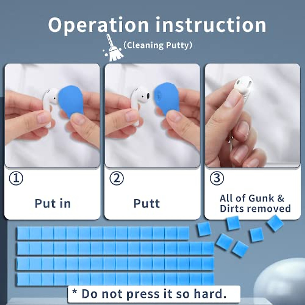 AKIKI Cleaner Kit for Airpods, Earbuds Cleaning kit for Airpods Pro 1 2 3, Phone Cleaner kit with Brush for Bluetooth Earbuds Cleaner, Wireless Earphones,iPhone,Laptop, Camera (White)