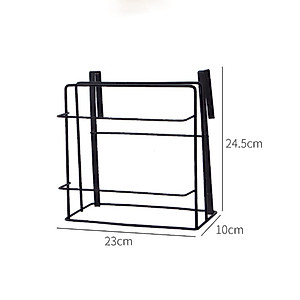 Cabilock Wall Mounted Towel Holder Metal Shelf Brackets Towel Rack with Shelf Chopping Board Holder Kitchen Pot Lid Organizer Cord Holders Kitchen Storage Shelves Iron Holding Rack Cupboard