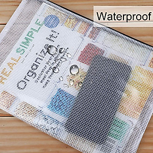 10 Pack Mesh Zipper Pouch, Waterproof Document Pouch, Multipurpose for School Office Supplies, Cosmetics, Travel Accessories, Board Games Storage