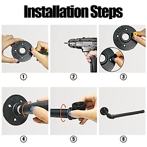 Industrial Pipe Kitchen Paper Towel Holder,Elibbren Heavy Duty DIY Industrial Rustic Wall Mount Paper Towel Ract for Kitchen Bathroom, 1 Pack