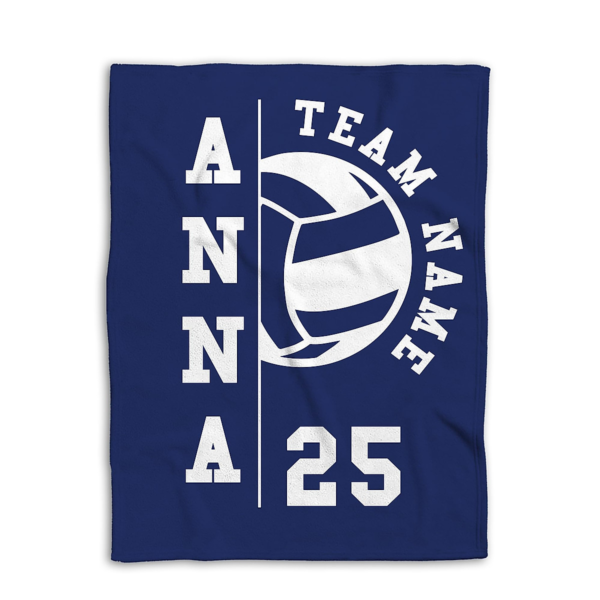 OhaPrints Personalized Volleyball Fleece & Sherpa Blanket, 30X40 50X60 60X80 Cozy Fuzzy Throw, Soft Plush Fluffy Throw for Tv Sofa Couch - Gift for Girl, Daughter, Girlfriend, Volleyball Team