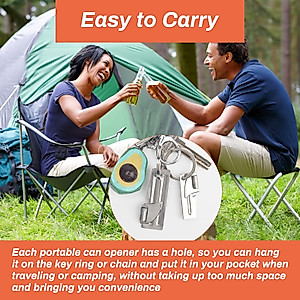 12 Pieces Military Style Can Openers with Key Rings, Anglecai P-38 and P-51 Military Can Openers Camping Can Openers Stainless Steel Army Survival Can Opener Portable Can Opener for Traveling