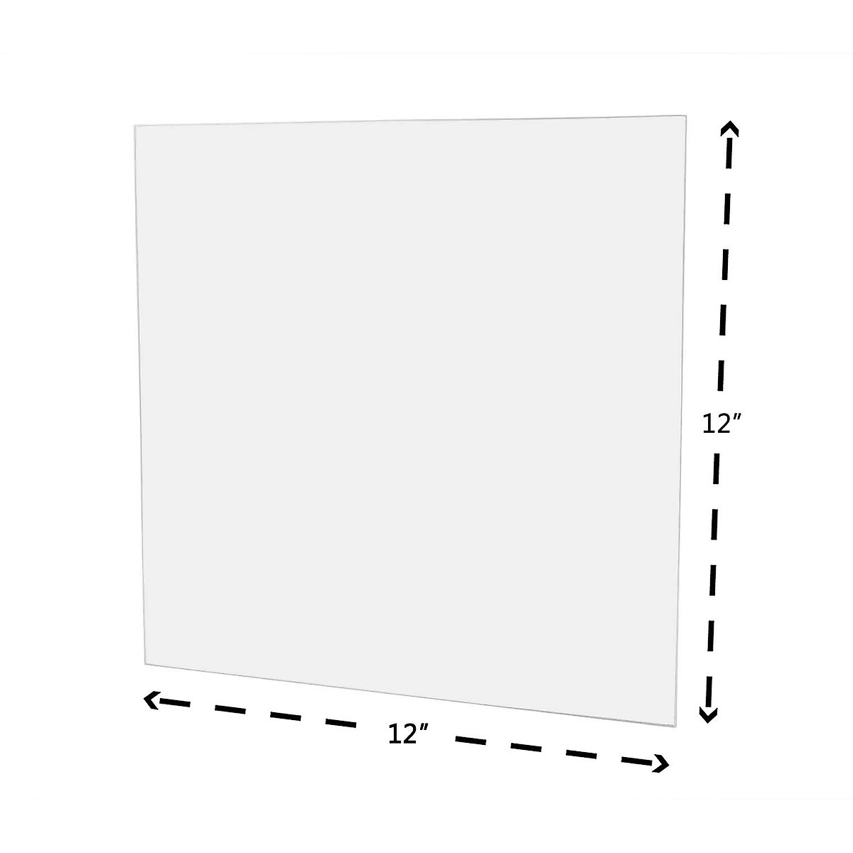 Clear Acrylic Plexiglass Sheet- 1/16" Thick - 12" x 12"