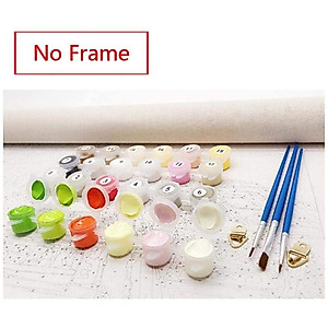 Gywinovo Paint by Number Kit with Acrylic Pigment On Canvas for Adults Beginner - Avenger Infinity Gauntlet 40x50cm 40x50cm Acrylic Pigment-with Paintbrushes