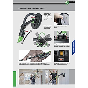 CS Unitec ELS 225.1 Long-Reach Drywall Sander, 9" Disc Diameter
