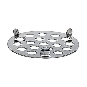 EZ-FLO 3-Prong Stainless Steel Bath Drain Strainer, Snap-in Shower Drain Cover with Hair Catcher, Shower Drain Replacement, 30071