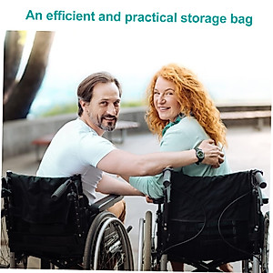 Alipis 3 Pcs Oxygen Cylinder Back Bag Stroller Storage Pouch Stroller Organizer Bag Wheelchair Hanging Bag Wheelchair Storage Pouch Universal Outdoor 1680d Oxford Cloth Backpack Bag