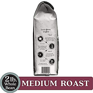 Copper Moon Whole Bean Coffee, Medium Roast, Colombian Blend, 2 Lb