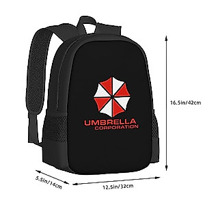 REFYLD Resident Umbrella Evil Corp Symbol Travel backpack Woman'S Mens Outdoor Bag Large Capacity Sports Travel Work Leisure Fashion Bag