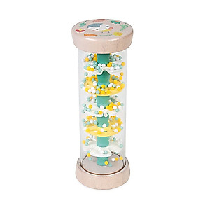 Janod - Pure Collection – Bumble Bee Rainstick My First Music Toy - Ages 6 Months+ - J05193