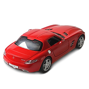 RASTAR RC Car | 1/14 Scale RC Mercedes-Benz SLS AMG Remote Control Car for Kids, Benz Model Car with Open Doors/Working Lights - Red