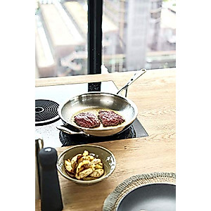 Demeyere Atlantis 7-Ply Stainless Steel Fry Pan with Helper Handle, 11"