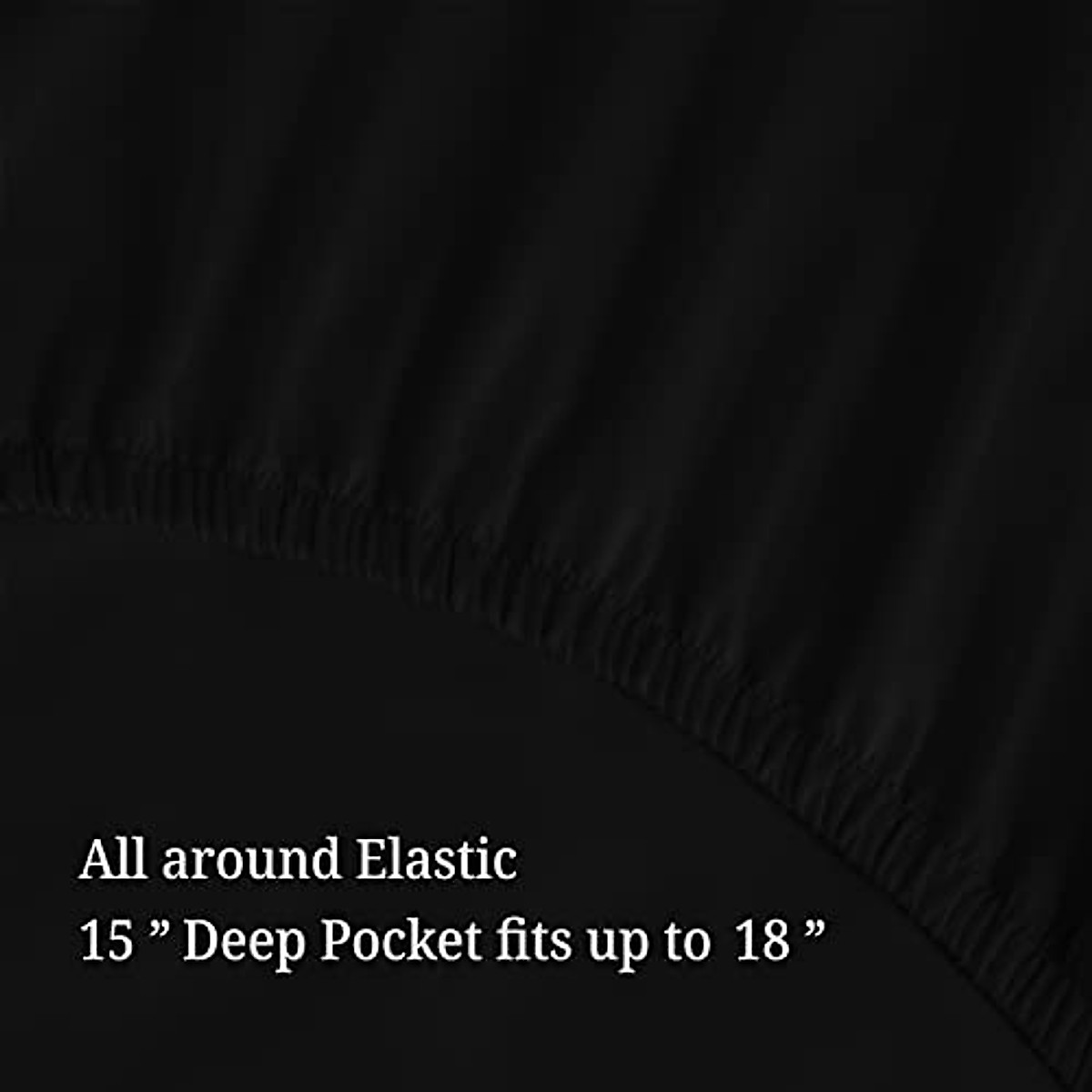 Superior EC300SHSL Sheet Set, Twin, Black