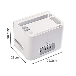 Floating Shelves Surge Protector for Switchboard Cover and Wire Management Container Router and Cable Management Box Wall-Mounted for Desktop Floor with Router Frame